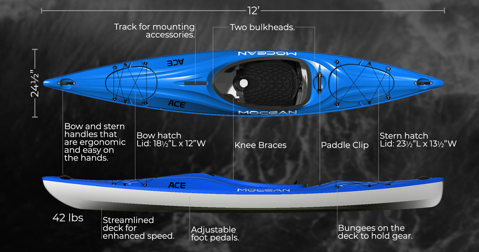 12' Ace - Mocean Kayaks and Canoes