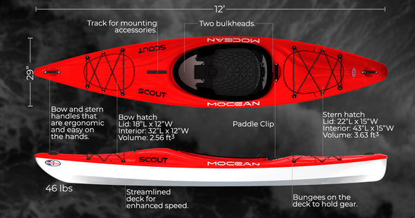 12' Scout - Mocean Canoes